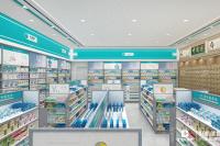 China 05-QWJYS008 Avant-Garde Minimalist Decorative Pharmacy Store Design Cabinet for Pharmacy Shop Decoration for sale