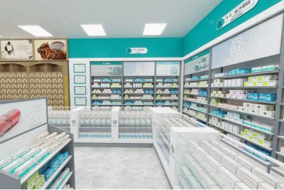 China 05-QWJYS004 Customized pharmacy cabinet Drugstore Shop Display for Pharmacy Shop Fitting for sale