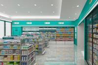 China 05-QWJYS003 Eco-Friendly Pharmacy Shop Counter Design Pharmacy Shelves for Medicine Shop Furniture for sale