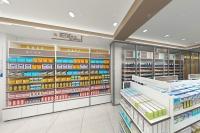 China 07-QXJYS001 Pharmacy Showcase Customized Shop Cabinet Drugstore Shop Interior Design for Pharmacy Furniture for Sale for sale
