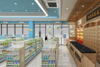 China 09-SYZSS002 Pharmacy Decor Branding Shop Display Furniture Pharmacy Display for Medicine Shop Interior Design for sale