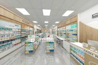 China 10-YMQSS001 Branding Pharmacy Interior Fashion-Forward Display Case Glass for Pharmacy Store Decoration for sale