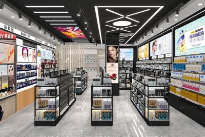 China Skincare Shop Furniture Kurinam Series Cosmetic Display Case for Retail Store Design for sale