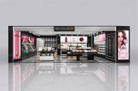 China Branded Shop Furniture Gold Rush Series Case 82sqm Cosmetic Store Display for  Space-saving Store Design for sale
