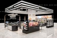 China Mall Cosmetic Kiosk for Makeup Furniture Display Design Fashion Beauty Cosmetics Store Decoration for sale