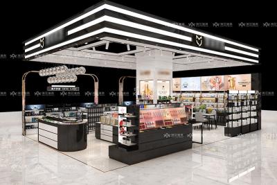 China Mall Cosmetic Kiosk for Makeup Furniture Display Design Fashion Beauty Cosmetics Store Decoration for sale