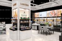 China Mall Cosmetic Kiosk for Makeup Furniture Display Design Fashion Beauty Cosmetics Store Decoration for sale