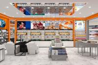 China Cosmetic Shop Design Display Gold Rush Series Case for Retail Shop Decoration for sale