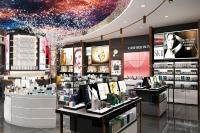 China Skincare Shop Interior Design Gold Rush Series Case for Shop Display Furniture for sale