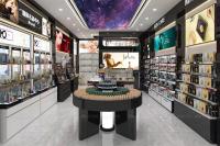 China Skincare Shop Interior Design Gold Rush Series Case for Cosmetic Shop Decoration for sale