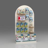 China Mom & Baby Shop Display Rack Wood&Iron Shelf Circular Toy High Cabinet for Baby Shop Interior Design for sale
