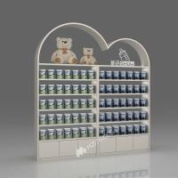 China Maternity Rack Design Top Fashion Cloud Transparent Milk Powder Cabinet for Branded Display Furniture for sale