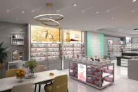 China Perfume Store Decoration Retail Shop Display Cabinet Grey Galaxy Series for Beauty Store Design for sale