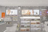 China Retail Store Display Furniture Luxury Shop Cabinet Skincare Display Rack for Makeup Store Design for sale