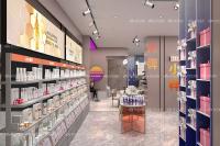 China Customized Beauty Shop Cabinet Design Case 185sqm Cosmetic Store Display Furniture for Skincare Store Design for sale