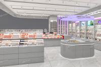 China BKC002 Customized Store Display Furniture Gray mall kiosk perfume beautiful cosmetic kiosk for shop design for sale