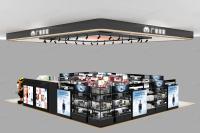 China BKC019 Beauty Display Showcase Cosmetic Booth Design Makeup Mall Booth for Retail Store Interior Design for sale