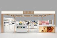 China BKC032 Customized Cosmetic Showcase Design Kiosk Perfume Shop Design for Center Display Rack for Beauty for sale