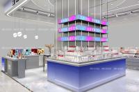 China BKC004 Branding Store Rack Beauty Bar Kiosk Luxury Makeup Kiosk for Beauty Shop Display for sale