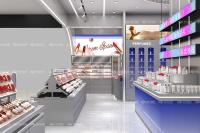 China BKC004 Branding Store Rack Beauty Bar Kiosk Luxury Makeup Kiosk for Beauty Shop Display for sale