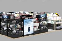 China BKC019 Beauty Display Showcase Cosmetic Booth Design Makeup Mall Booth for Retail Store Interior Design for sale