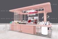 China BKC003 Space-saving Store Showcase beauty kiosk cosmetic kiosk for sale for Customized Shop Design for sale