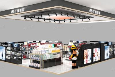 China BKC019 Beauty Display Showcase Cosmetic Booth Design Makeup Mall Booth for Retail Store Interior Design for sale