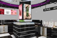 China BKC013 Cosmetic Display Counter Booth Makeup Display Store Decoration Beauty Kiosk for Sale for sale