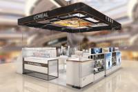 China BKC016 Fashion-Forward Cosmetic Kiosk Design Makeup Mall Kiosk for Beauty Store Decoration for sale
