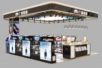 China BKC021 Space-Saving 21 Sqm Customizable Beauty Kiosk for Cosmetic Store Display for sale