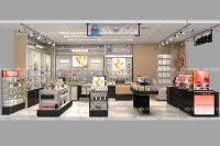 China BKC007 Branding beauty booth Customized Makeup Store Display Furniture kiosk for perfume for sale