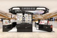 China BKC008 Premium makeup booth Cosmetic mall kiosk for Skincare Store Display Furniture for sale
