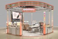 China BKC006 Branded Perfume Bar Kiosk Cosmetic Store Display Furniture Perfume Kiosk Stands for Mall for sale