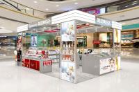 China BKC029 Fashion-Forward Beautiful Cosmetic Kiosk Makeup Kiosk Display for Showcase to Display Cosmetics for sale