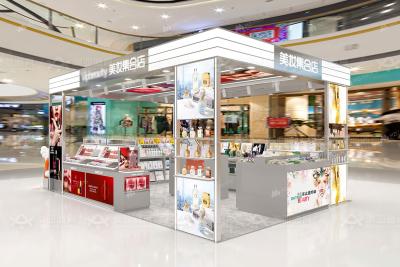 China BKC029 Fashion-Forward Beautiful Cosmetic Kiosk Makeup Kiosk Display for Showcase to Display Cosmetics for sale