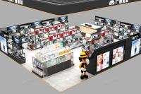 China BKC019 Beauty Display Showcase Cosmetic Booth Design Makeup Mall Booth for Retail Store Interior Design for sale