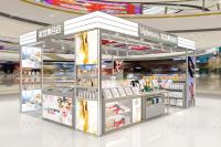 China BKC029 Fashion-Forward Beautiful Cosmetic Kiosk Makeup Kiosk Display for Showcase to Display Cosmetics for sale