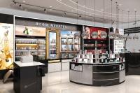 China BKC012 Cosmetic Display Showcase Beauty Booth Beauty Kiosk Design for Makeup Store Decoration for sale