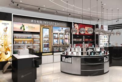 China BKC012 Cosmetic Display Showcase Beauty Booth Beauty Kiosk Design for Makeup Store Decoration for sale