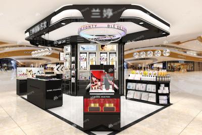 China BKC008 Premium makeup booth Cosmetic mall kiosk for Skincare Store Display Furniture for sale