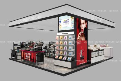 China BKC022 Beauty Display Showcase Retail Kiosk Mall Cosmetic Kiosk Design for Skincare Booth for sale