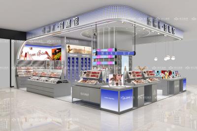 China BKC004 Branding Store Rack Beauty Bar Kiosk Luxury Makeup Kiosk for Beauty Shop Display for sale