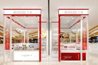 China BKC005 Retail Shop Showcase Kiosk Makeup Perfume Kiosk for Sale for Retail Store Display Furniture for sale