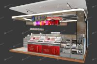 China BKC025 Customized Cosmetic Kiosk Mall Space-Saving Beauty Kiosk Design for Makeup Store Interior Design for sale