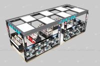 China BKC026 Beauty Mall Booth Retail Shop Showcase Perfume Store Interior Design for Cosmetic Kiosk for Sale for sale