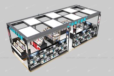 China BKC026 Beauty Mall Booth Retail Shop Showcase Perfume Store Interior Design for Cosmetic Kiosk for Sale for sale