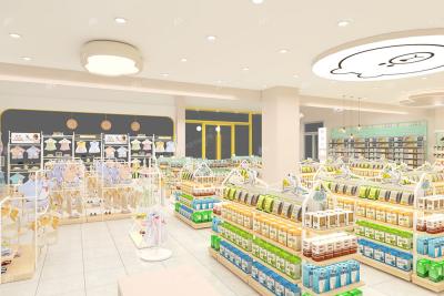 China BBC004 Brand trendy store style baby clothing display baby shop garment display rack for Maternity Shop Interior Design for sale