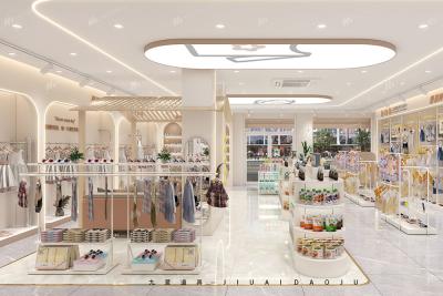 China BBC011 Maternity Store Decoration Baby Shop Display Rack Baby Diapers Display Stand for Baby Store Design for sale