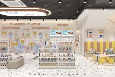China BBC001 Modern Minimalist Style baby shop shelves baby clothes shop decoration for baby store furniture for sale