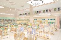 China BBC004 Brand trendy store style baby clothing display baby shop garment display rack for Maternity Shop Interior Design for sale